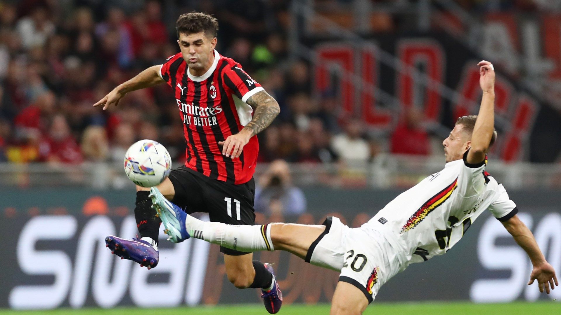 WATCH: USMNT's Christian Pulisic scores fourth Serie A goal of season vs. Lecce for AC Milan ...